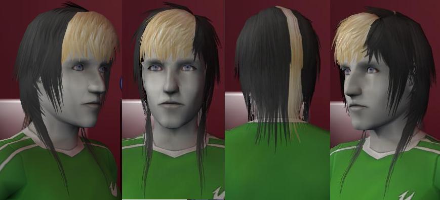 Mod The Sims - Jade Puget of AFI hair for males
