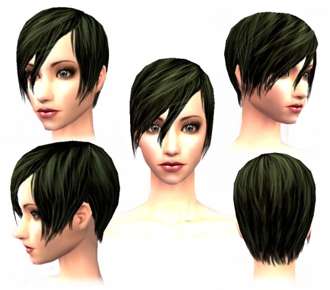 Mod The Sims - Mami's hair - Callum's Pixie hair recolor