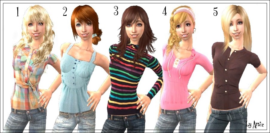Mod The Sims - Teen Tops Collection #2 [request]
