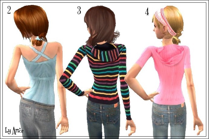 Mod The Sims - Teen Tops Collection #2 [request]
