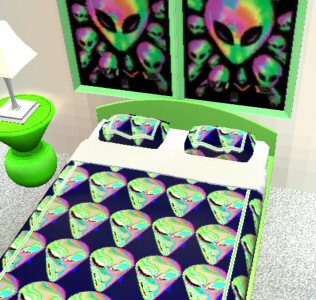 Mod The Sims - Psychedelic Aliens Bedroom Design