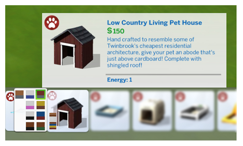 Mod The Sims - TS3 > TS4 Low Country Living Pet House Conversion