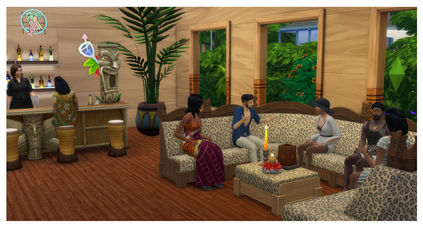 Mod The Sims - TS3 > TS4 Functional Sectional Island Sunset Sofa *Plus Table*