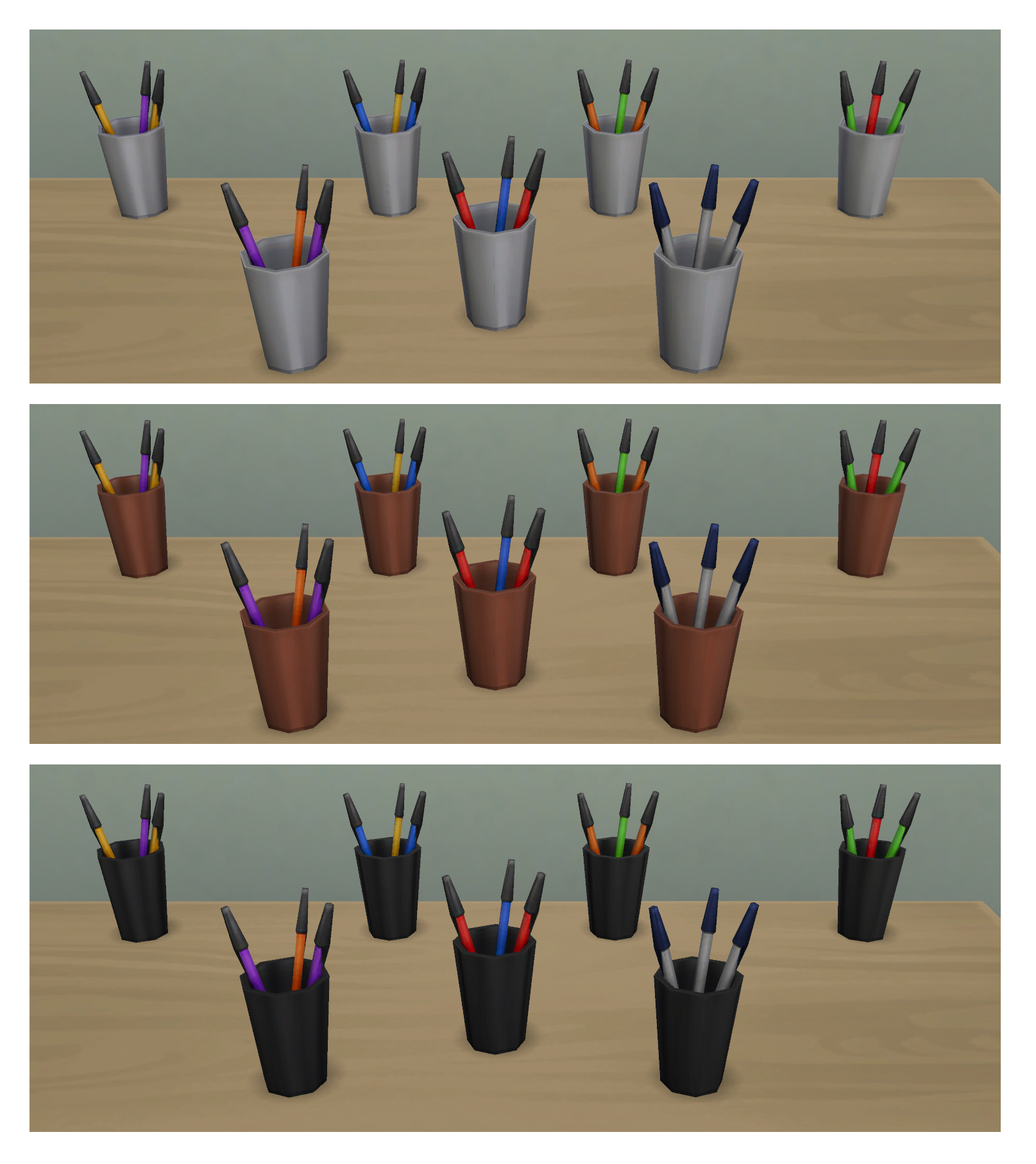 Mod The Sims - Pen Pot Clutter