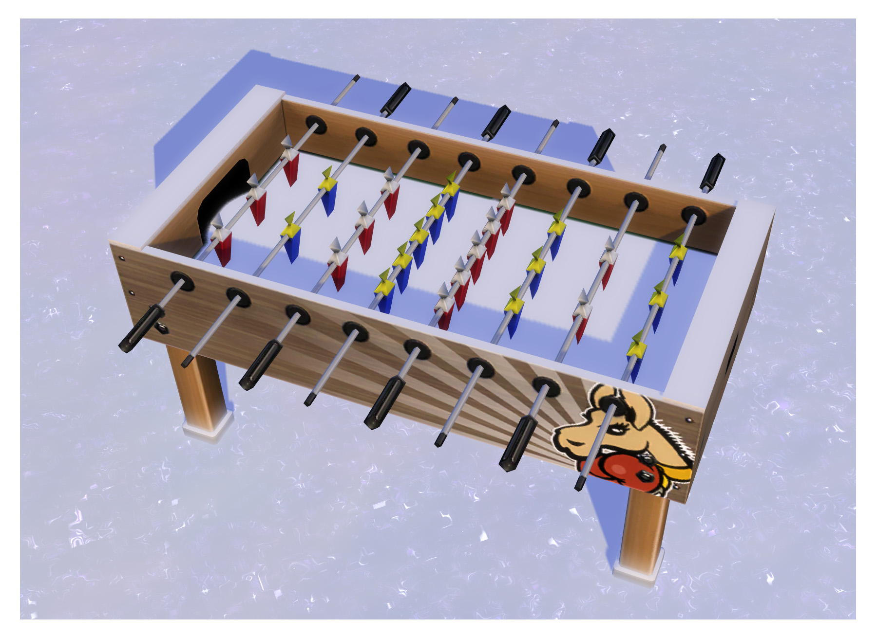 Mod The Sims - TS3>TS4 Mad Llama Foosball Table