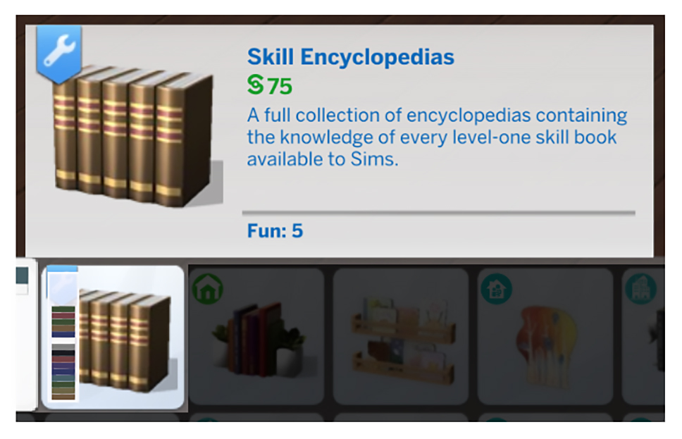 Mod The Sims - Functional Library Skill Encyclopedias