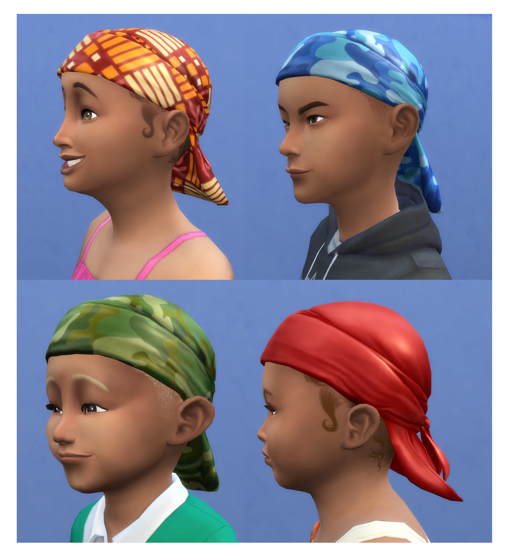 Mod The Sims - SDX Durag Hair Colour Enabler