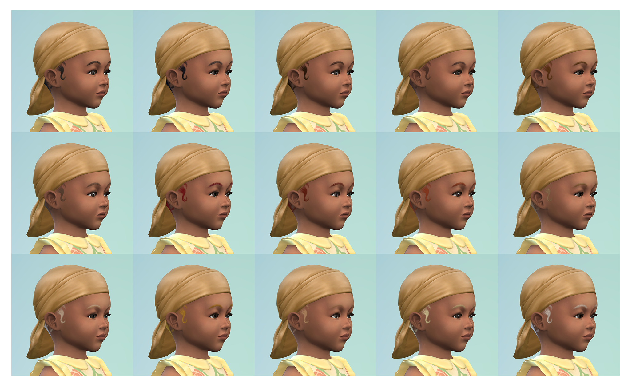 Mod The Sims - SDX Durag Hair Colour Enabler