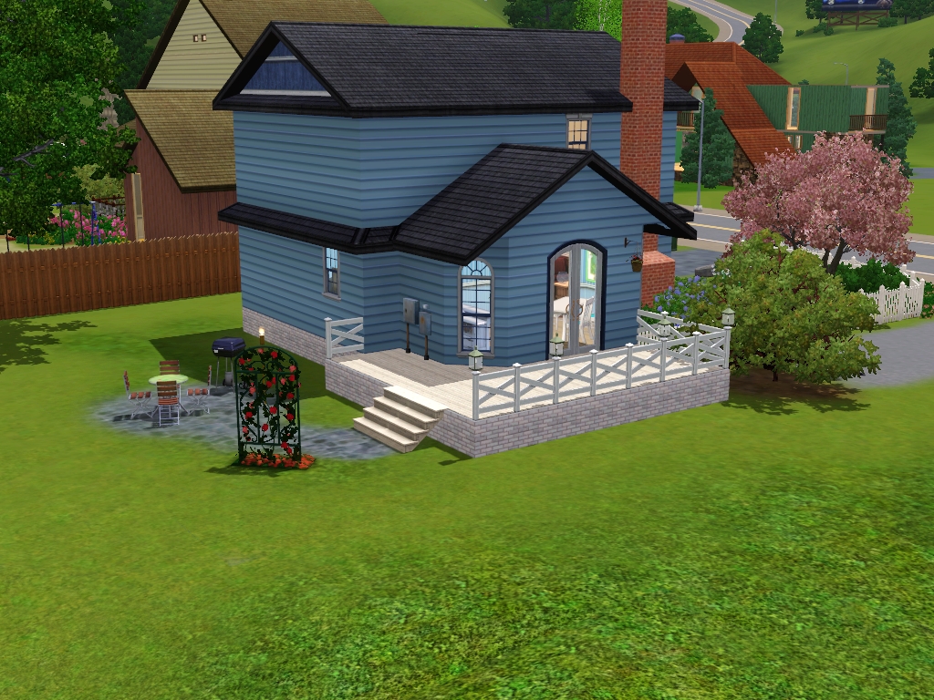Mod The Sims - The blue house from the game intro