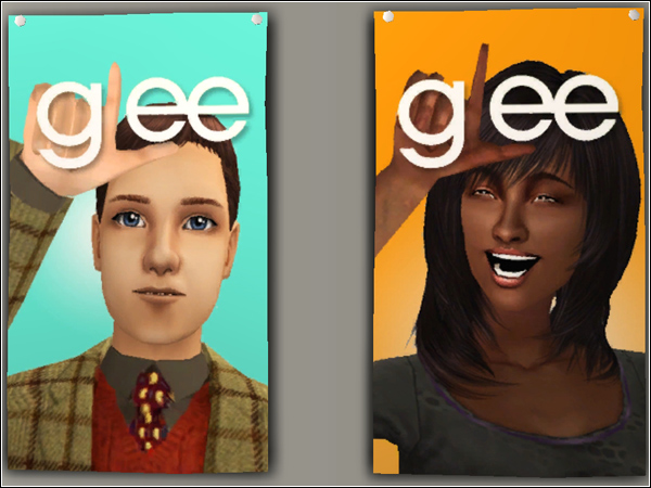 Mod The Sims - Are You a Gleek?: Simmified "Glee" posters