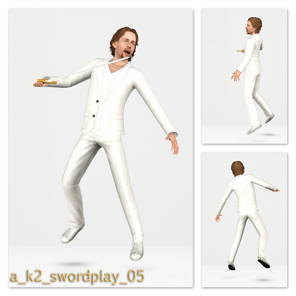 Mod The Sims - SwordPlay - Poses for playing with swords
