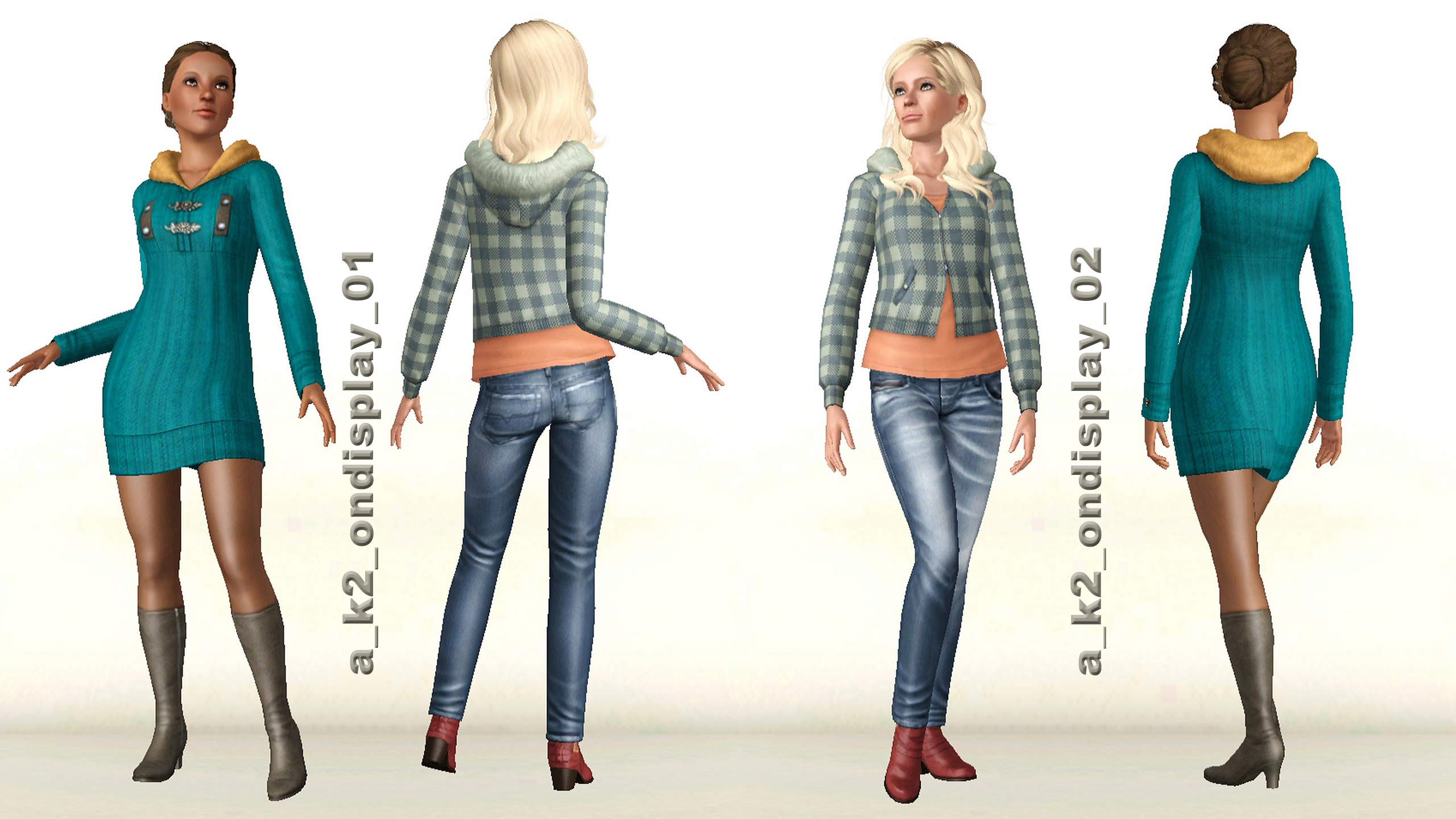Mod The Sims - On Display (modeling poses)