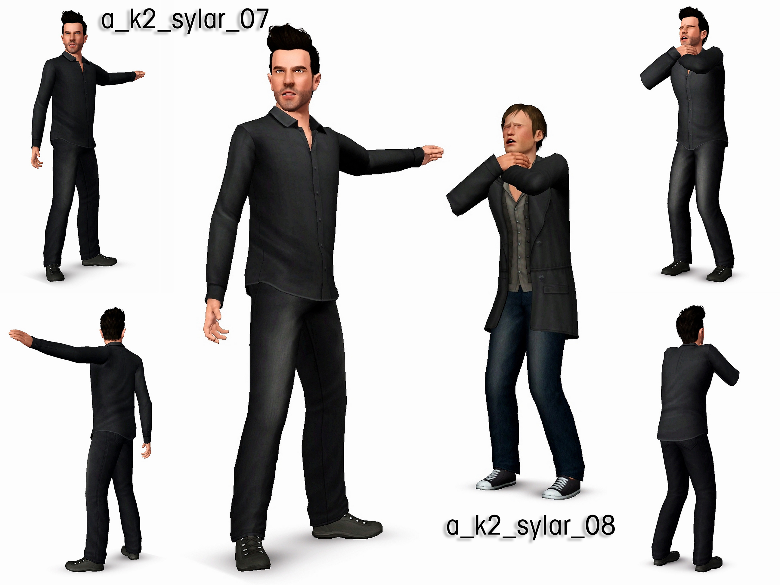 Mod The Sims - Sylar - Heroes inspired poses