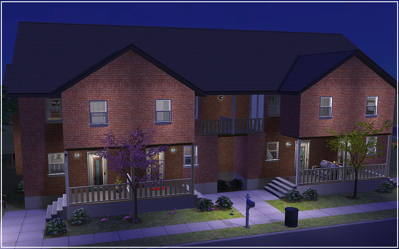 Mod The Sims - Reed Street Row Houses (Dorm)