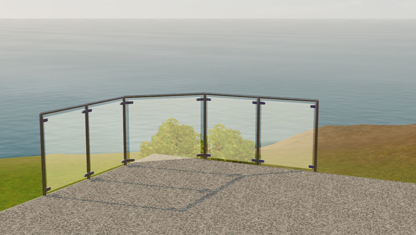 Mod The Sims - 2to3 Invisibarrier Fencing + Matching Railing