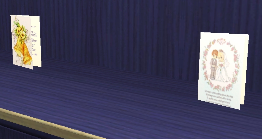 Mod The Sims - 5 Wedding Cards for Mog's Greeting Card System
