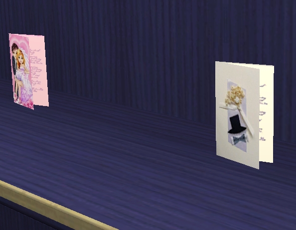 Mod The Sims - 5 Wedding Cards for Mog's Greeting Card System