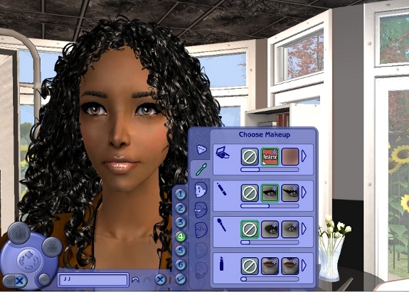 Mod The Sims - Black and White Modern CAS screen with animated fountain ...