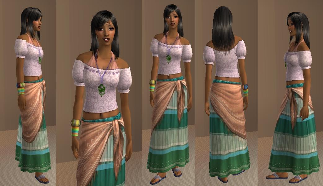 Mod The Sims - 4 recolors of the Freetime Gypsy outfits for YA, Adults ...