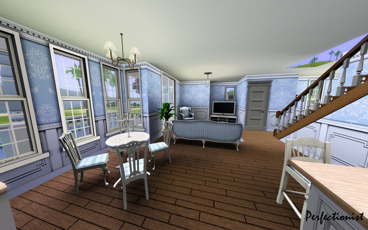 Mod The Sims - Blue Obsession - No CC.