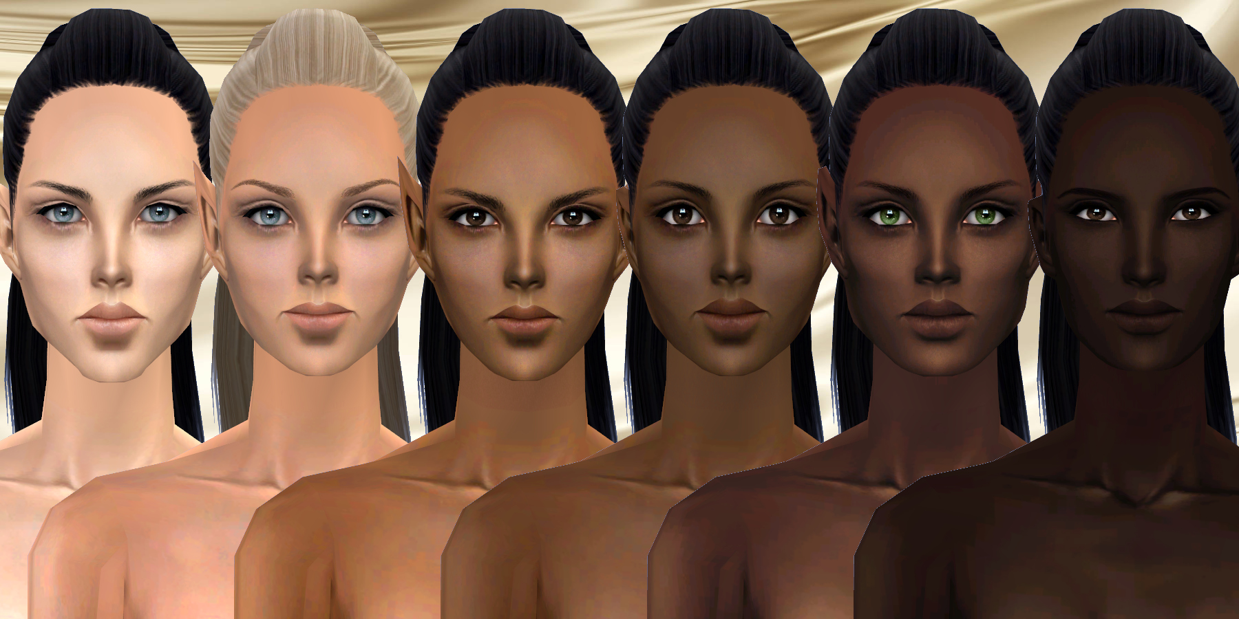 Mod The Sims - Ephemera More Colorful (SimpleSkin Recolors) - Custom ...