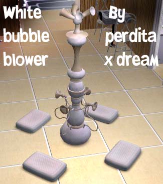 Mod The Sims - White & Beige Bubble Blower Recolor (Matching Value Bar!)