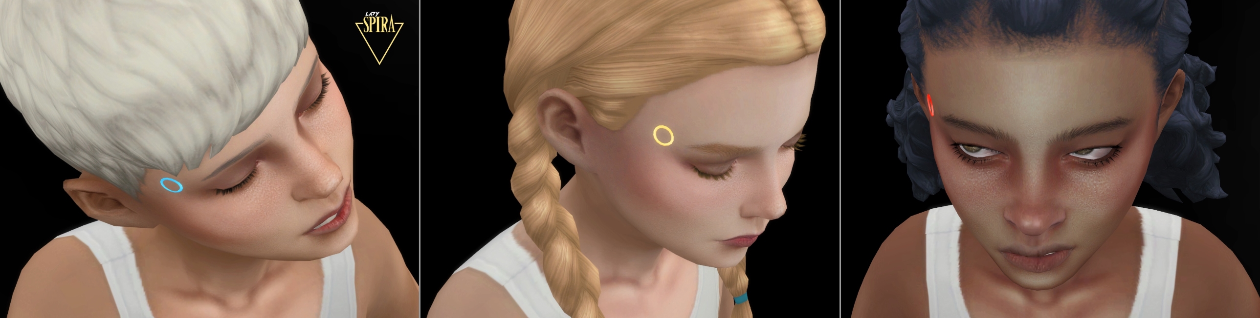 Mod The Sims - Glowing Android LEDs [for Children] by LadySpira