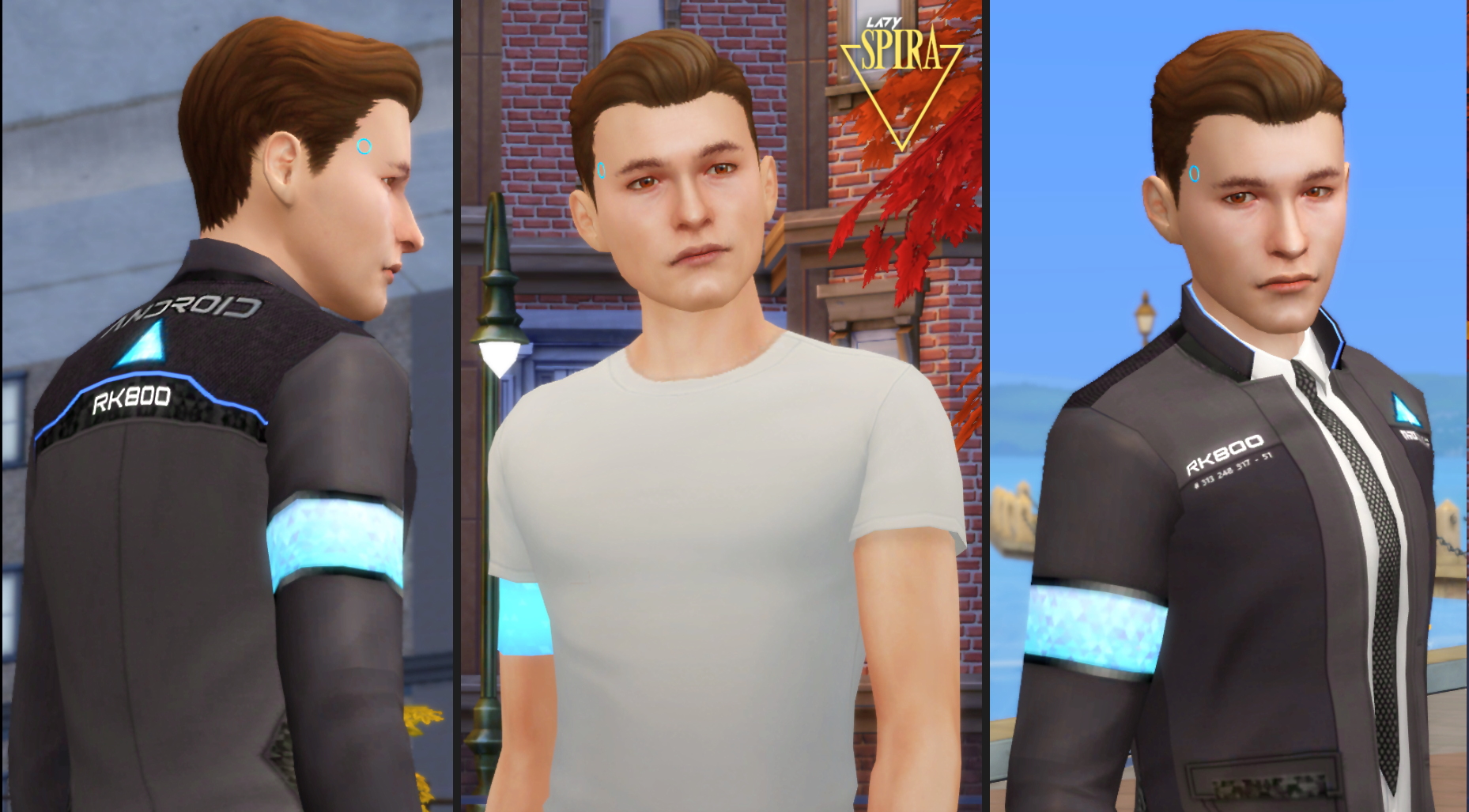 Mod The Sims - RK800 Connor (Sim) by LadySpira