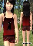 Mod The Sims - 4 Underwears With Striped Boxers For Girls