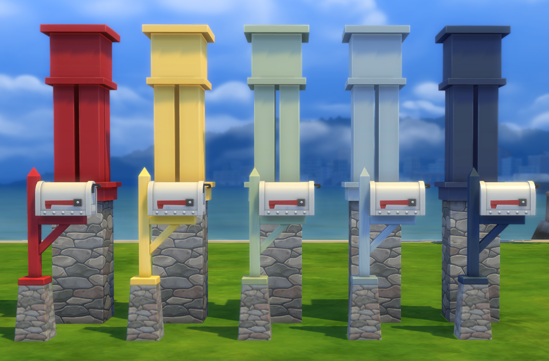 Mod The Sims - Growing Together Mailbox - Seasons Mailbox Recolours ...