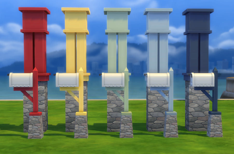 Mod The Sims - Growing Together Mailbox - Seasons Mailbox Recolours ...