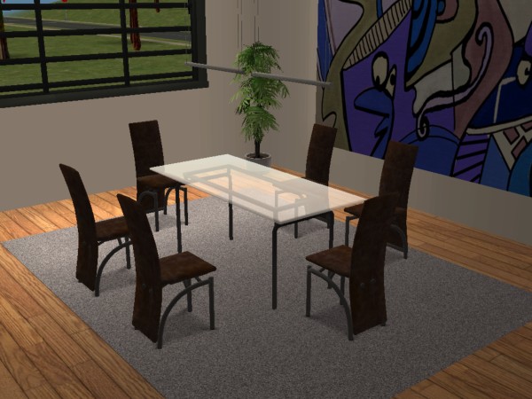 Mod The Sims - 2 Small Dotts - Modern Dining Set