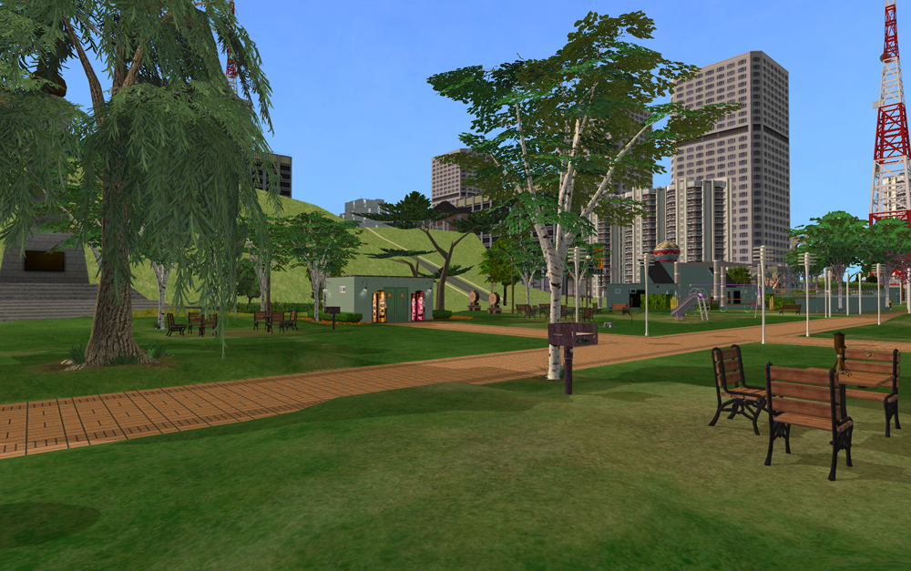 Mod The Sims - BellaDonna Cove's Central Park - Part 2 of 4 (Only 2 CC's)