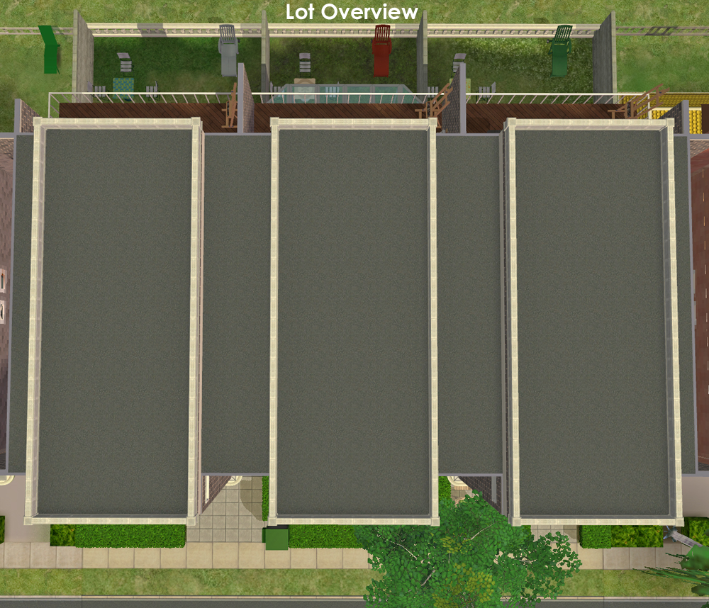 Mod The Sims - Dutch RowHouse Apartments - Gray Version: CC Free, 3B/2 ...