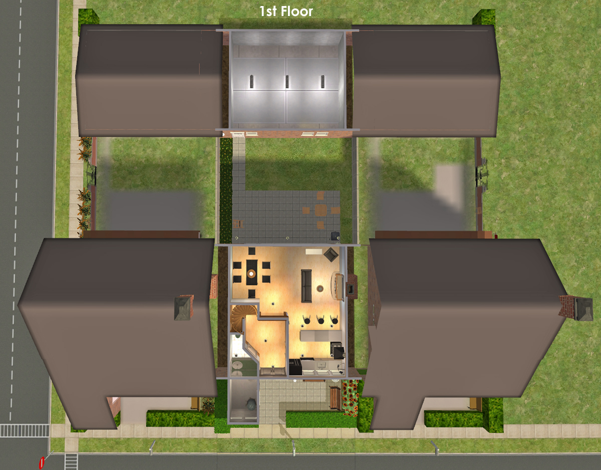Mod The Sims - Bravo House ~ Dutch RowHouses (Single Family Homes)