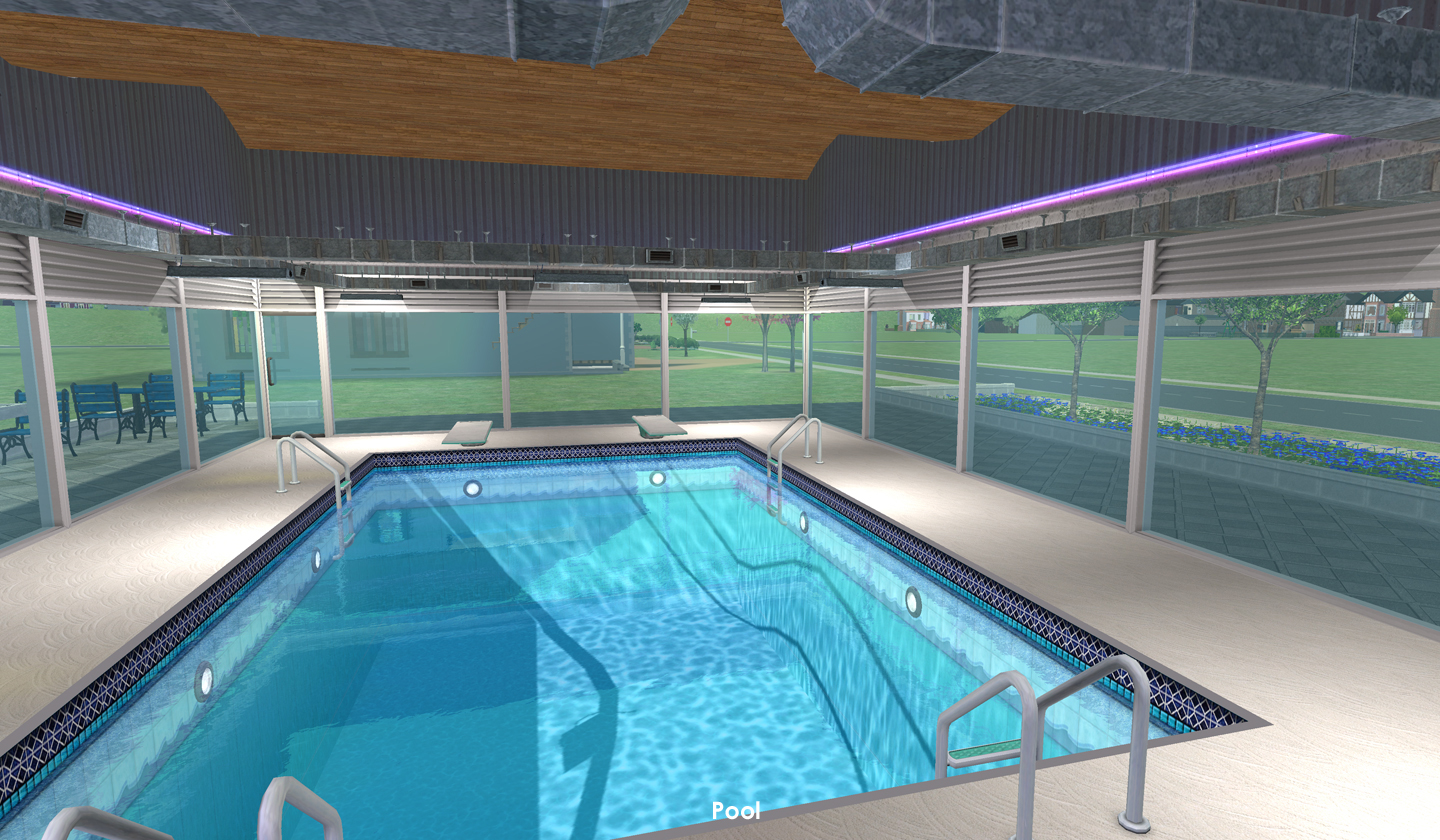 Mod The Sims - Aquatics Center - Municipal Pool and Soccer Community Lot