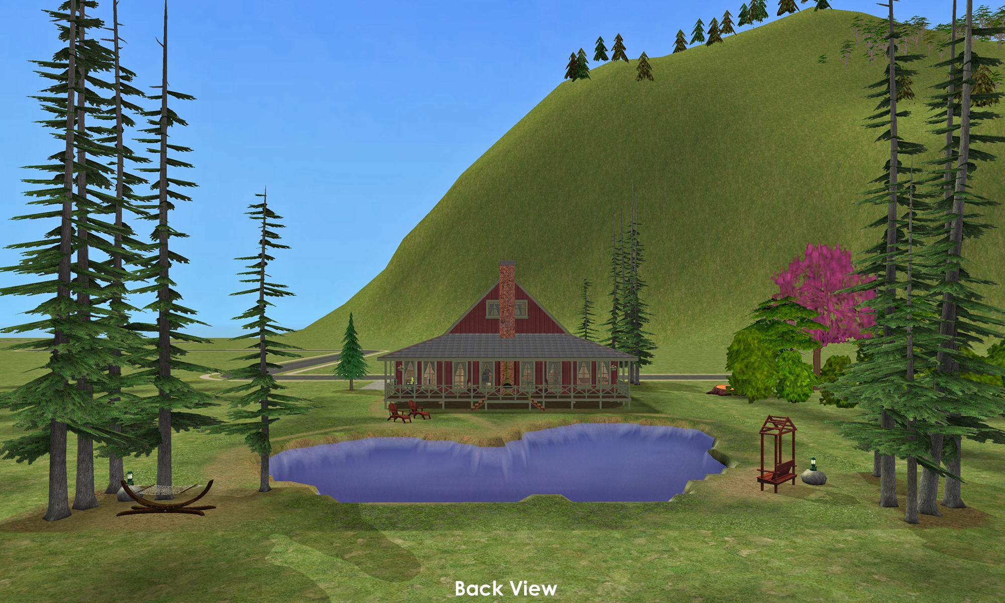 Mod The Sims - Bespoke Lakehouse ~ 2B/2B/Garage on your own private lake