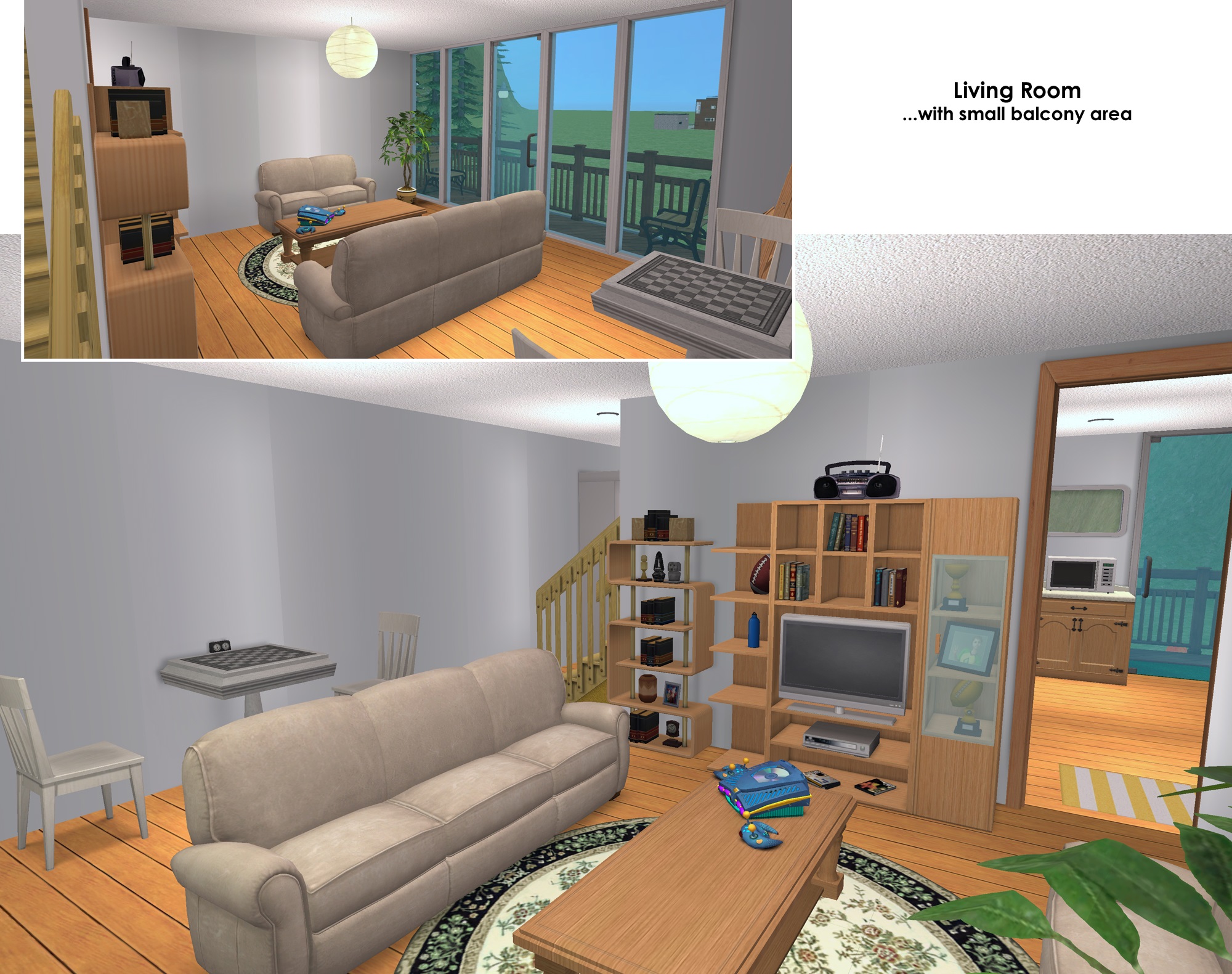 Mod The Sims - Memphis Condos: 7 Apt Units - with back doors, garages ...