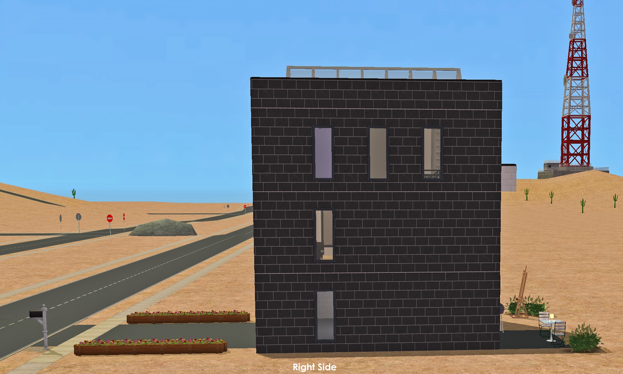 Mod The Sims - Mini Cubes - 2 Small Modern Cube Houses