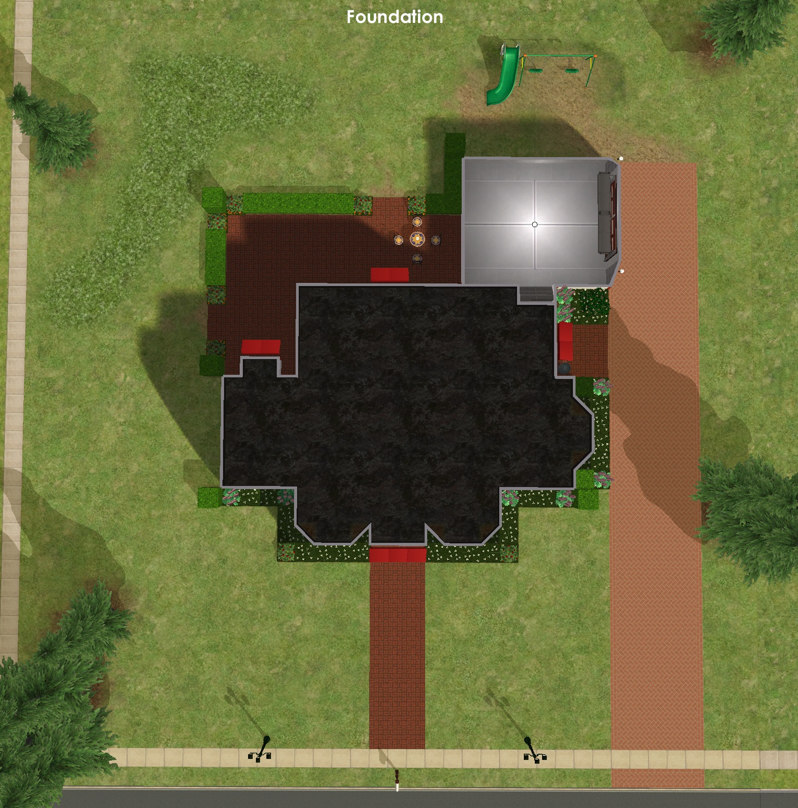Mod The Sims - Folk Victorian: 5 bedrooms - built from RL floor plans.