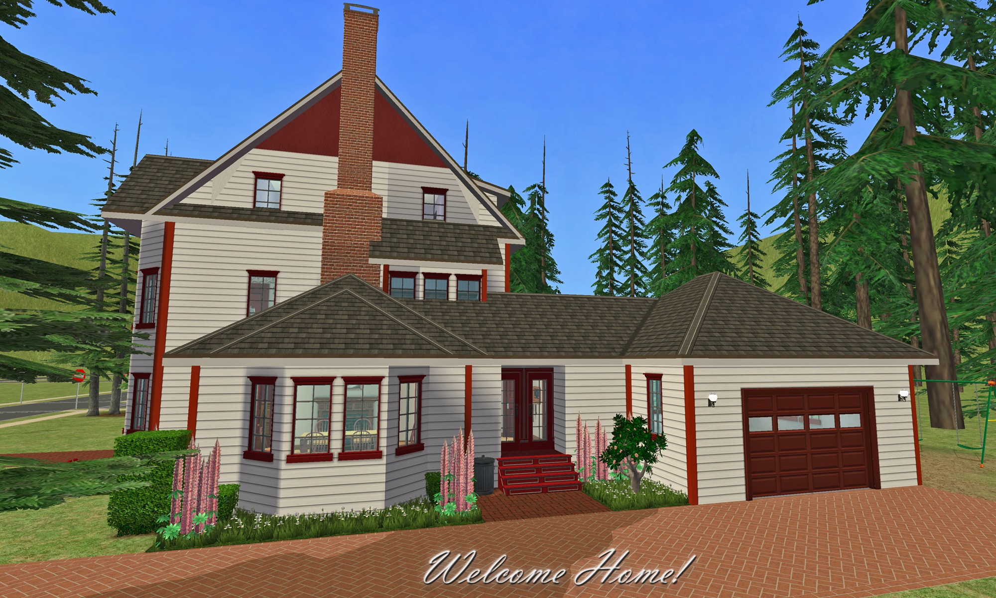 Mod The Sims - Folk Victorian: 5 bedrooms - built from RL floor plans.