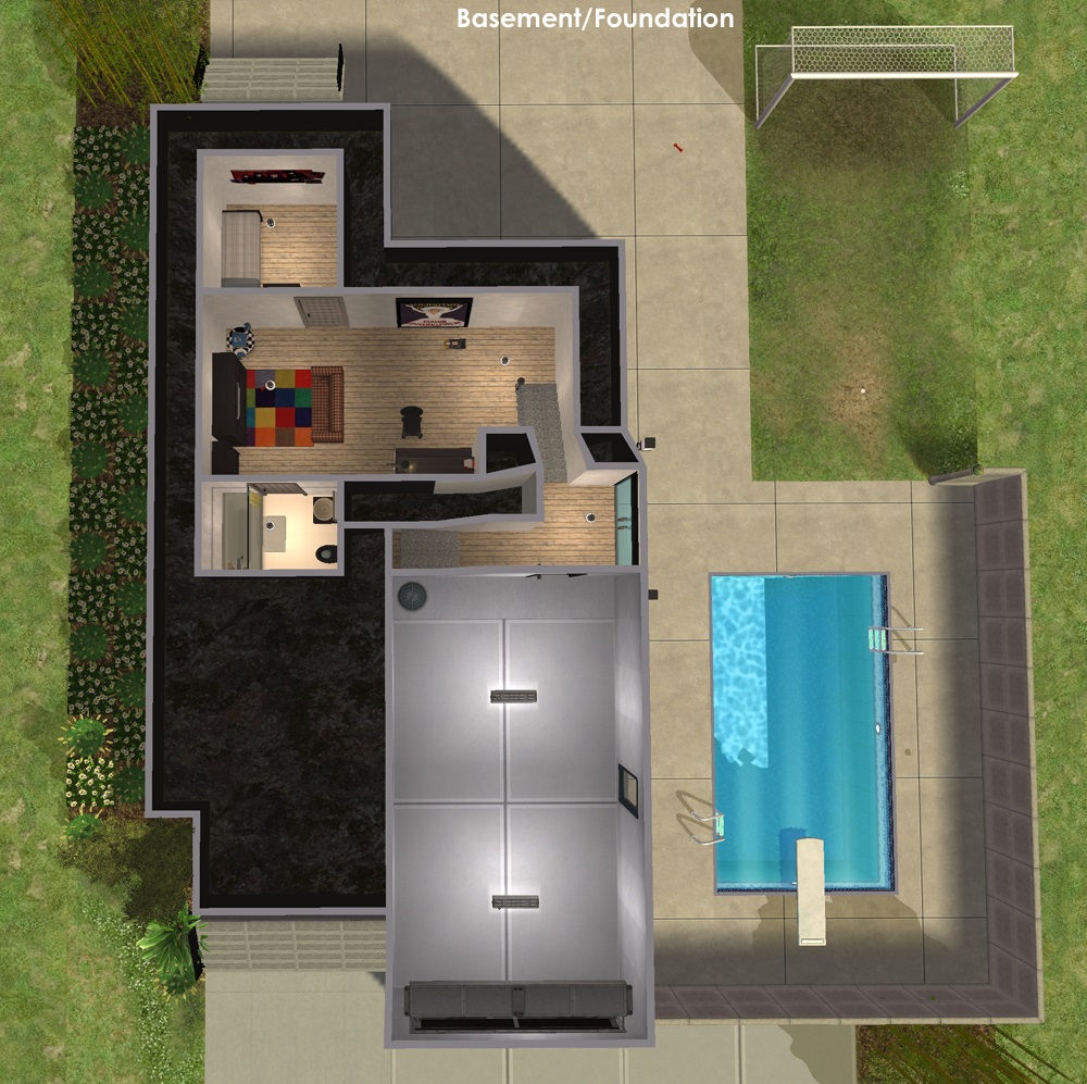 Mod The Sims - Stanton - a Contemporary Home with a Pool