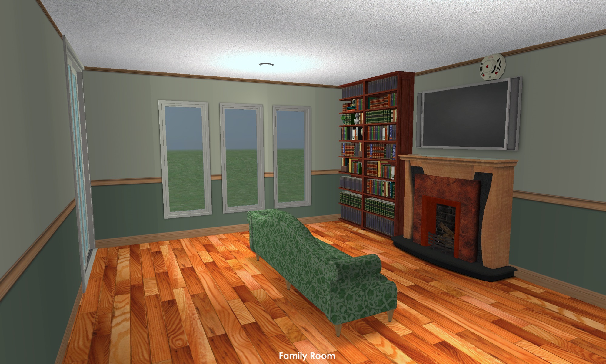 Mod The Sims - Patti: MidCentury Split-Level Design V34327 ~ 6B/3B ...
