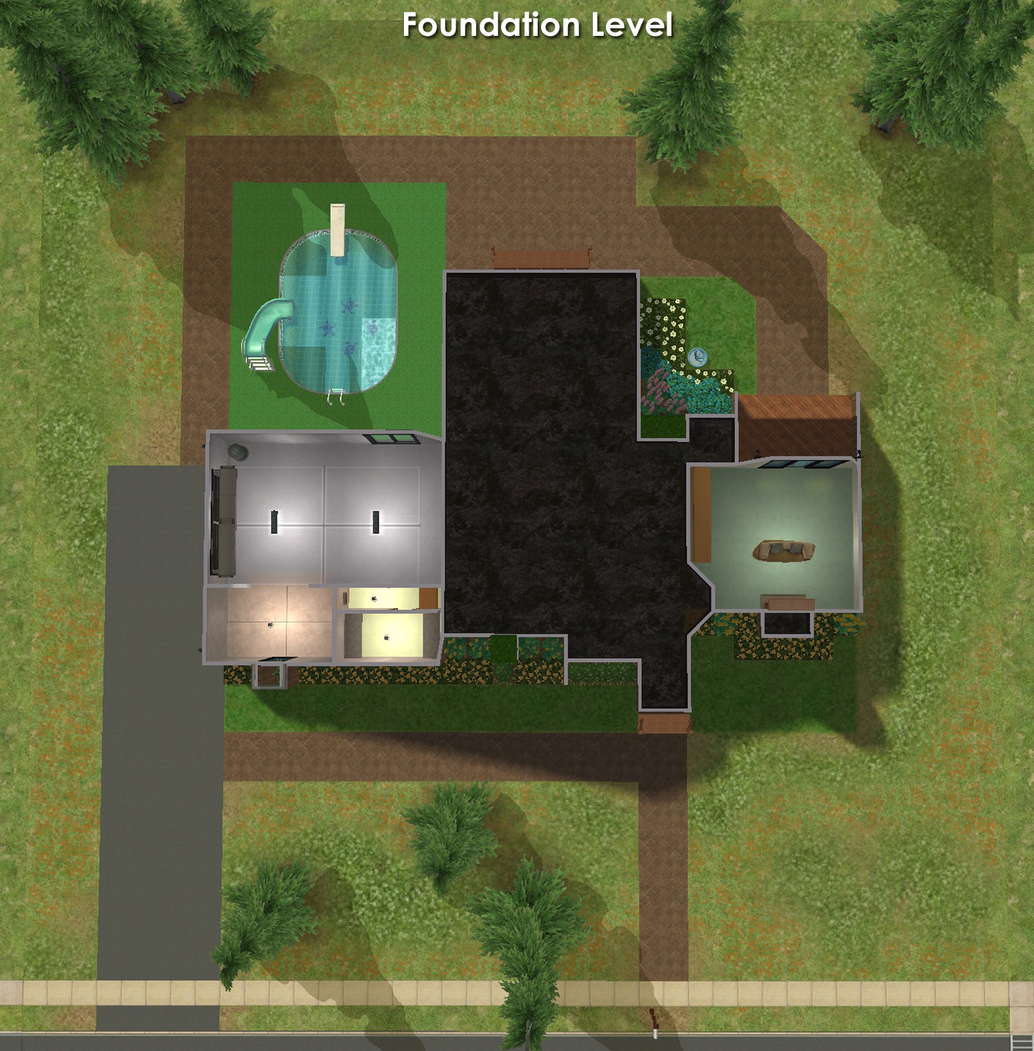 Mod The Sims - Sharon: MidCentury Modern Design V34103 ~ 3B/2.5B/Garage ...