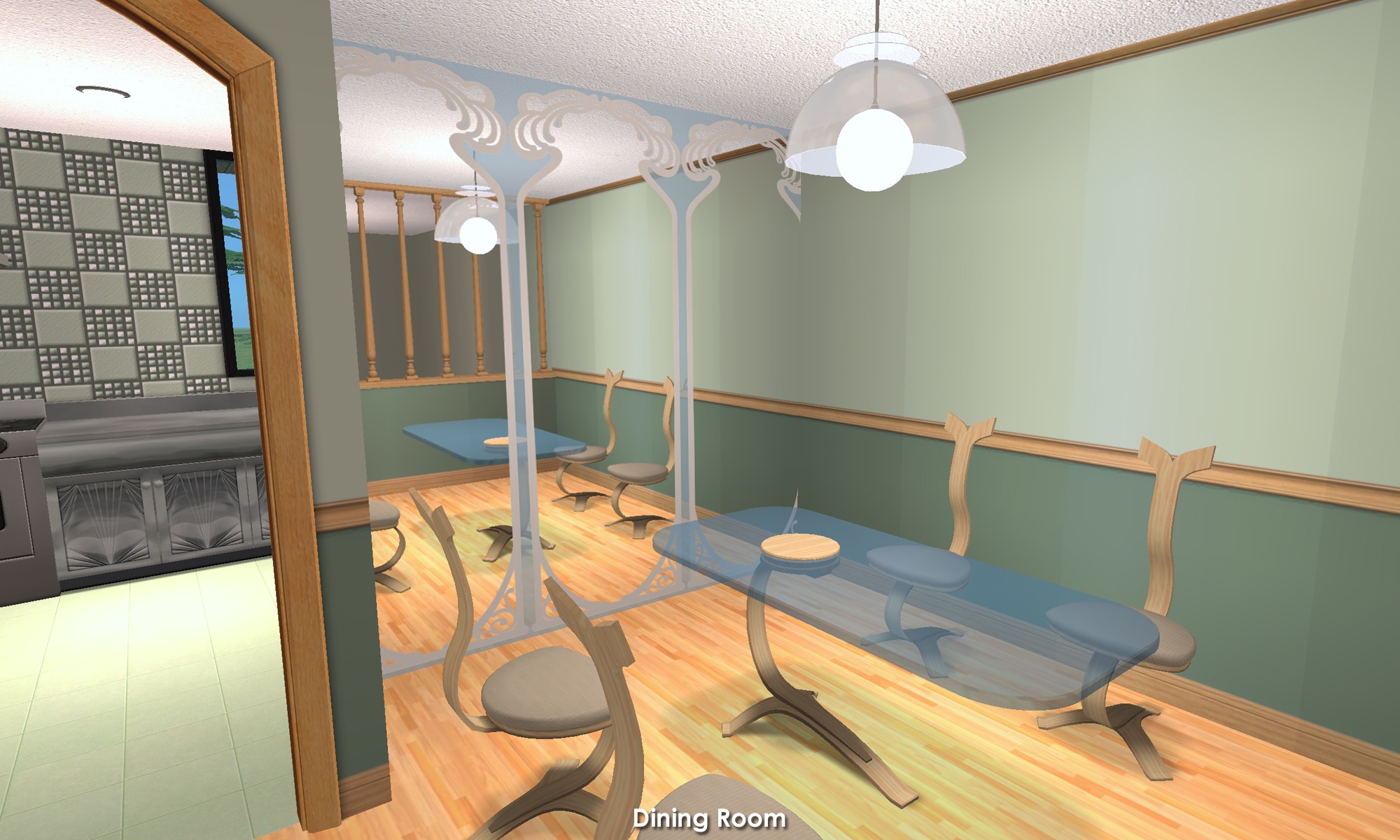 Mod The Sims - Sharon: MidCentury Modern Design V34103 ~ 3B/2.5B/Garage ...