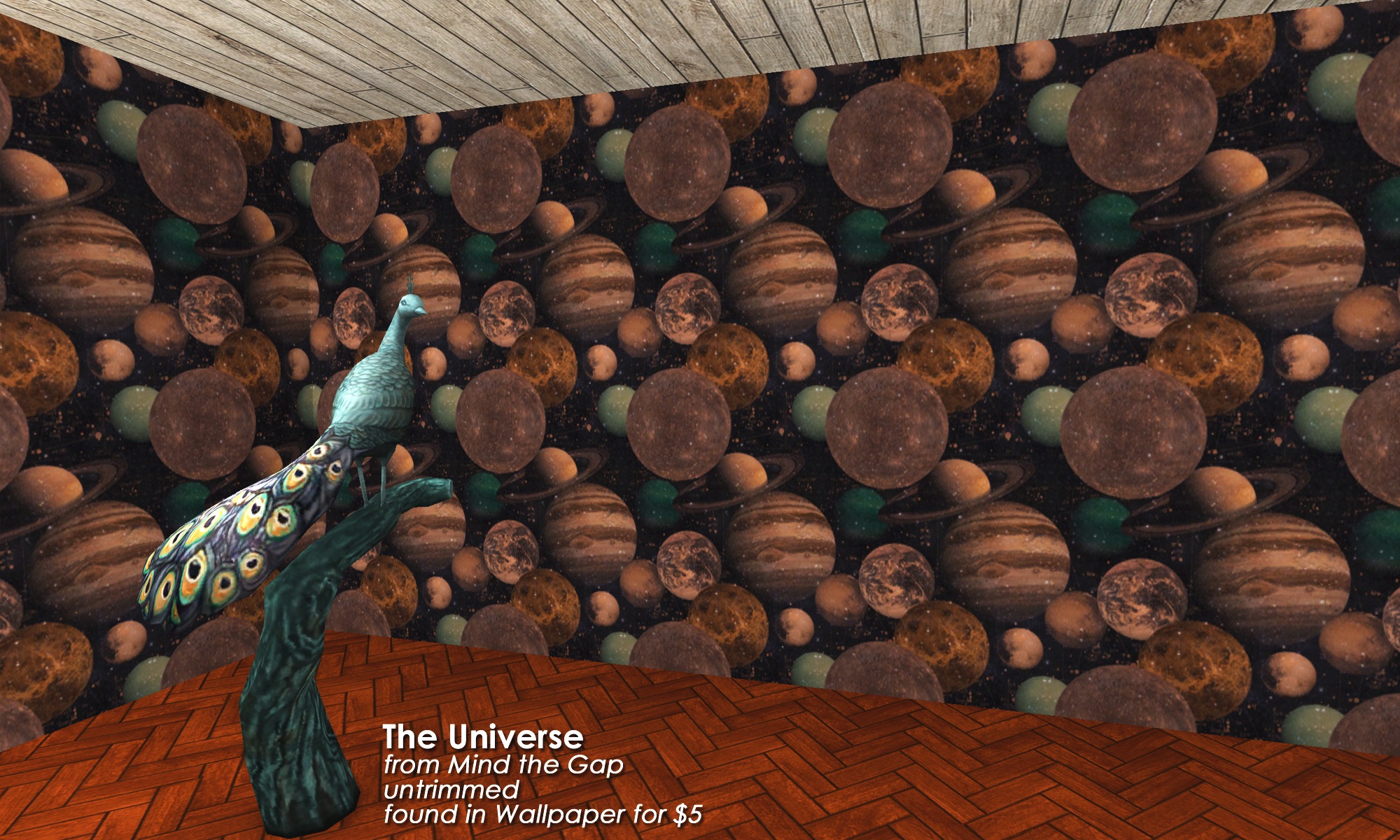 Mod The Sims - Moon Wallpapers ~ three space themed walls