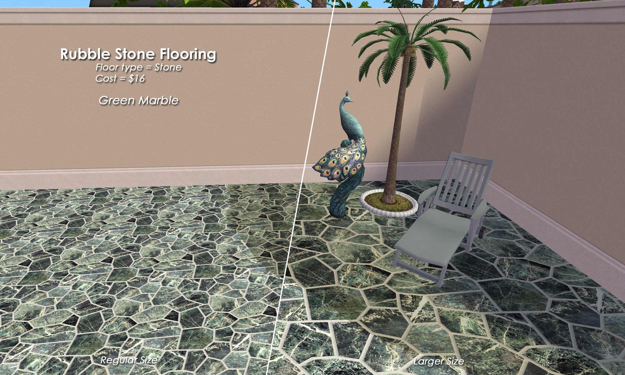 Mod The Sims - Rubble Stone Flooring ~ 17 Stone Variations and 2 Size ...