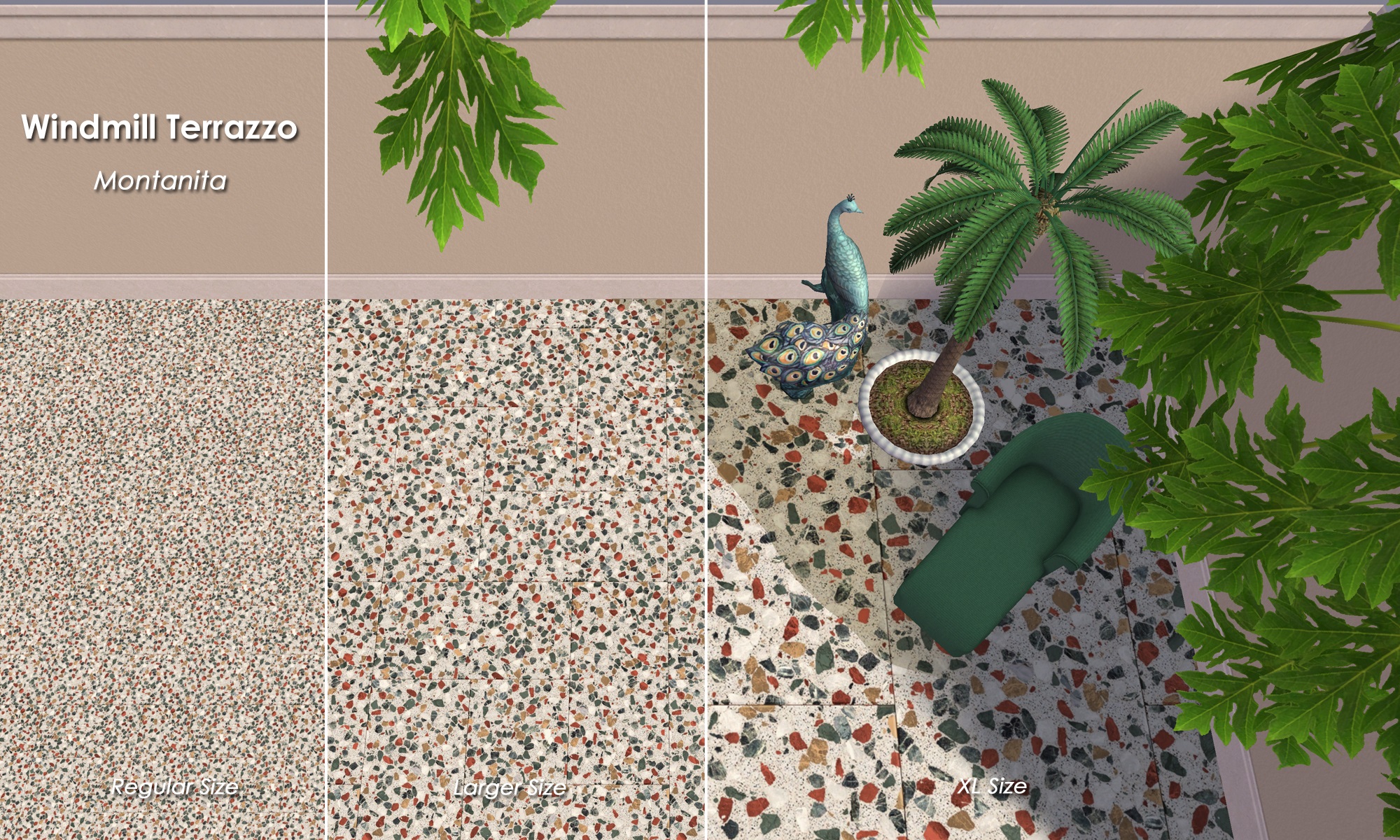 Mod The Sims - Windmill Terrazzo ~ 14 Color Options in 3 Sizes