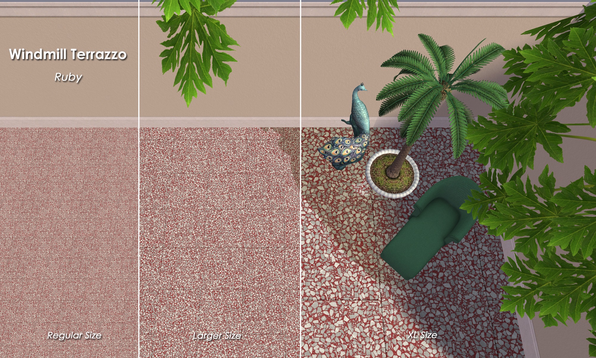 Mod The Sims - Windmill Terrazzo ~ 14 Color Options in 3 Sizes