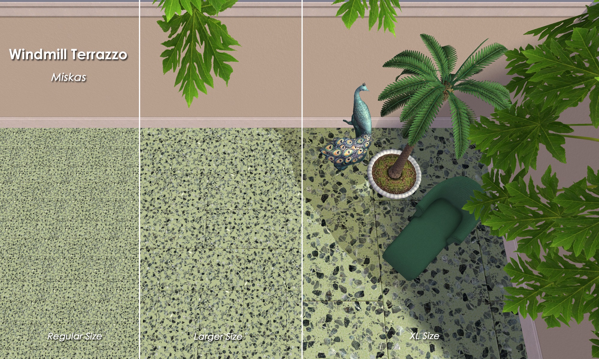Mod The Sims - Windmill Terrazzo ~ 14 Color Options in 3 Sizes